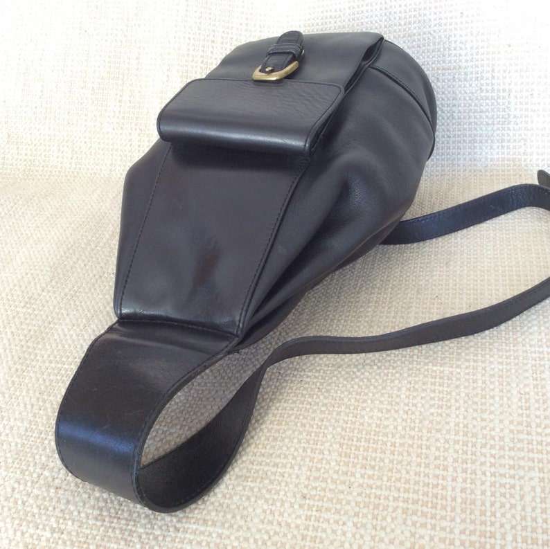 Genuine Vintage BALLY Black Leather Napsack Shoulder Bag 90s - Etsy