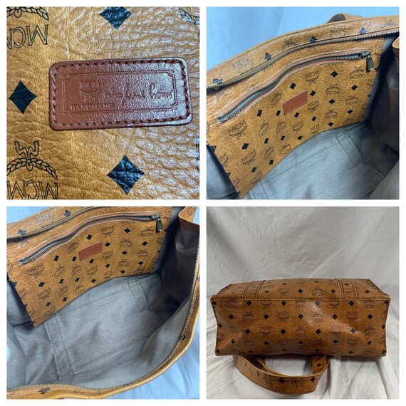 Genuine MCM Munchen cognac tan signature canvas and l… - Gem