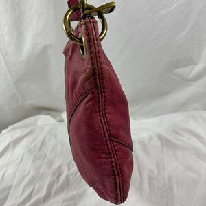 Genuine Vintage FOSSIL Magenta Berry Leather Cross Body Shoulder Bag - Etsy