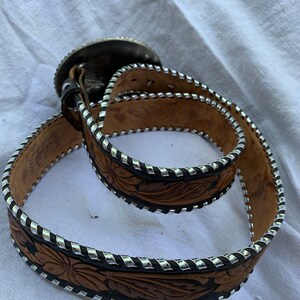 Genuine Vintage Large Maplamex M13 M & F Western Rodeo Belt and Buckle ...