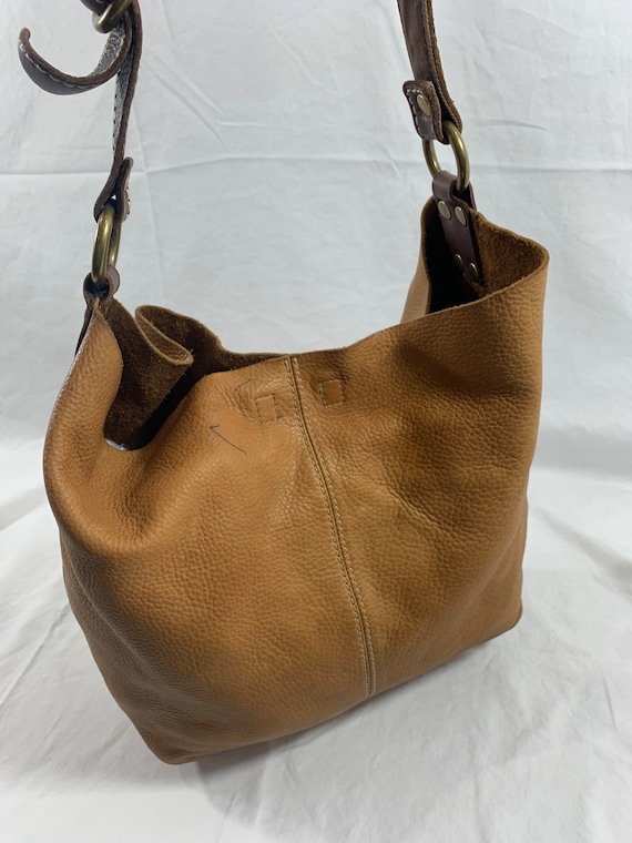 vintage tan leather two - Gem