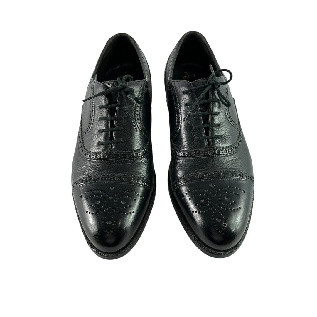 HTF Genuine Men BALLY Prestige Aris Black Leather Oxfords Dress Shoes ...