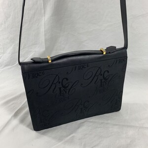Vintage NINA RICCI Paris Black Signature Brief Crossbody Messenger Bag ...