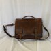 Vintage VILLAGE TANNERY by Sevestet Brown Thick Leather Briefcase ...