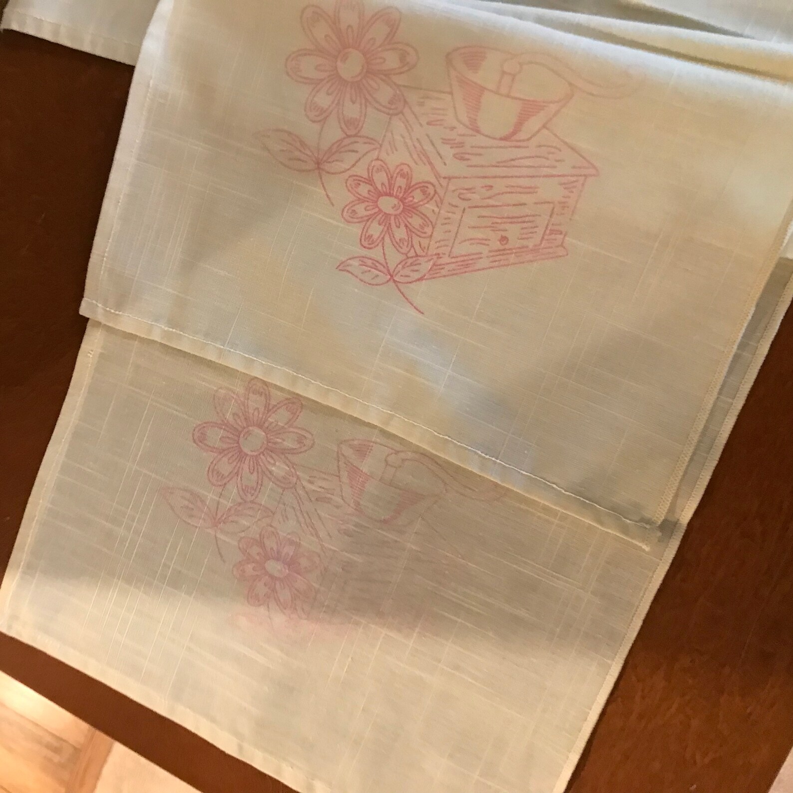 Stamped Off White Unfinished Embroidery Linens | Etsy