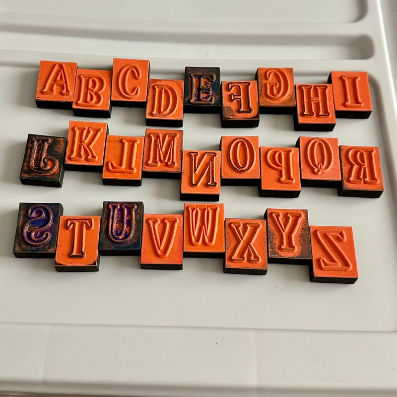 Alphabet Stamps - Etsy