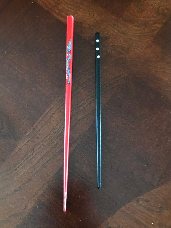 2 Hair Pins Sticks | Asian, Chinese, Japanese, Orient… - Gem