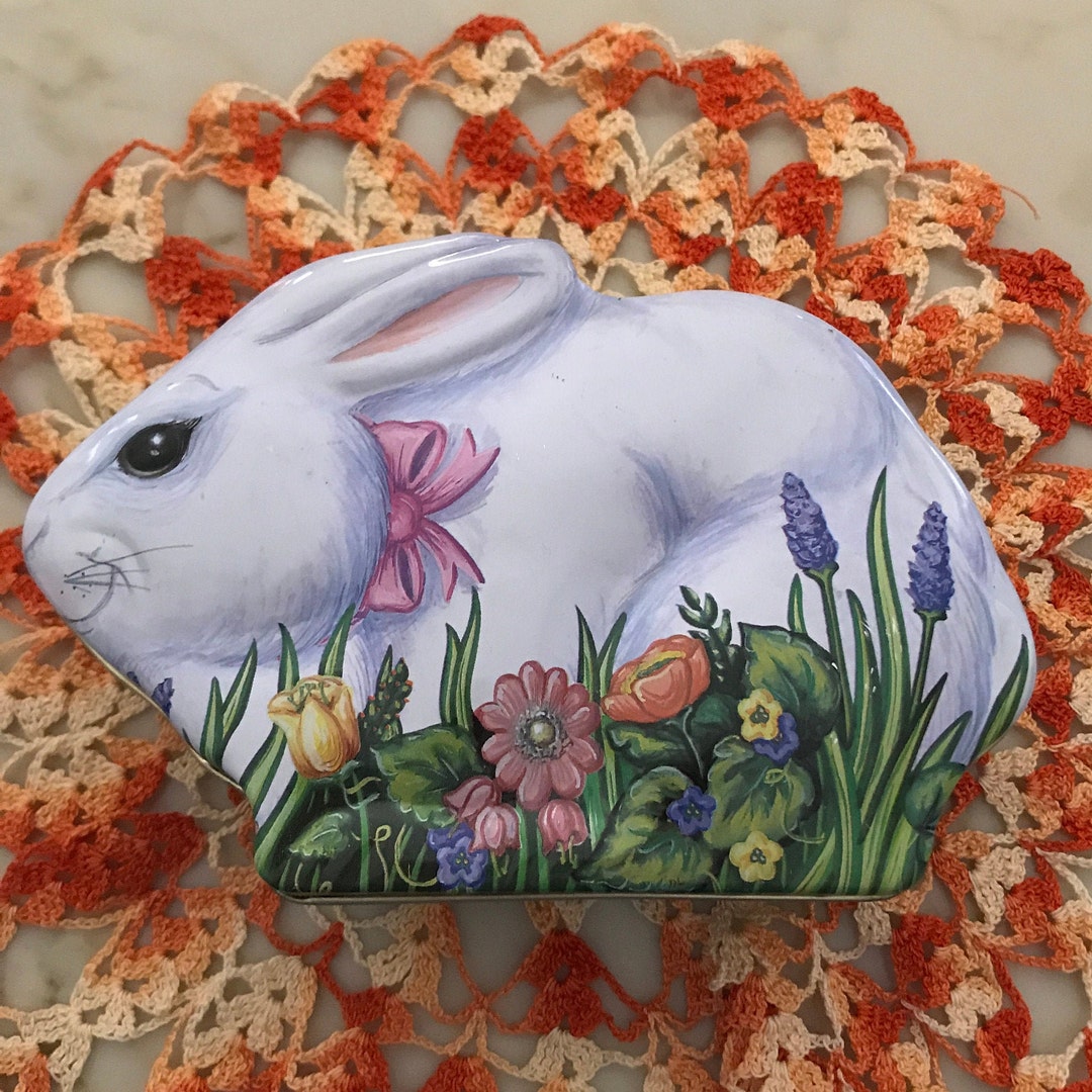 Bunny Rabbit Collectible Tin is Cute Lovable, Vintage - Etsy