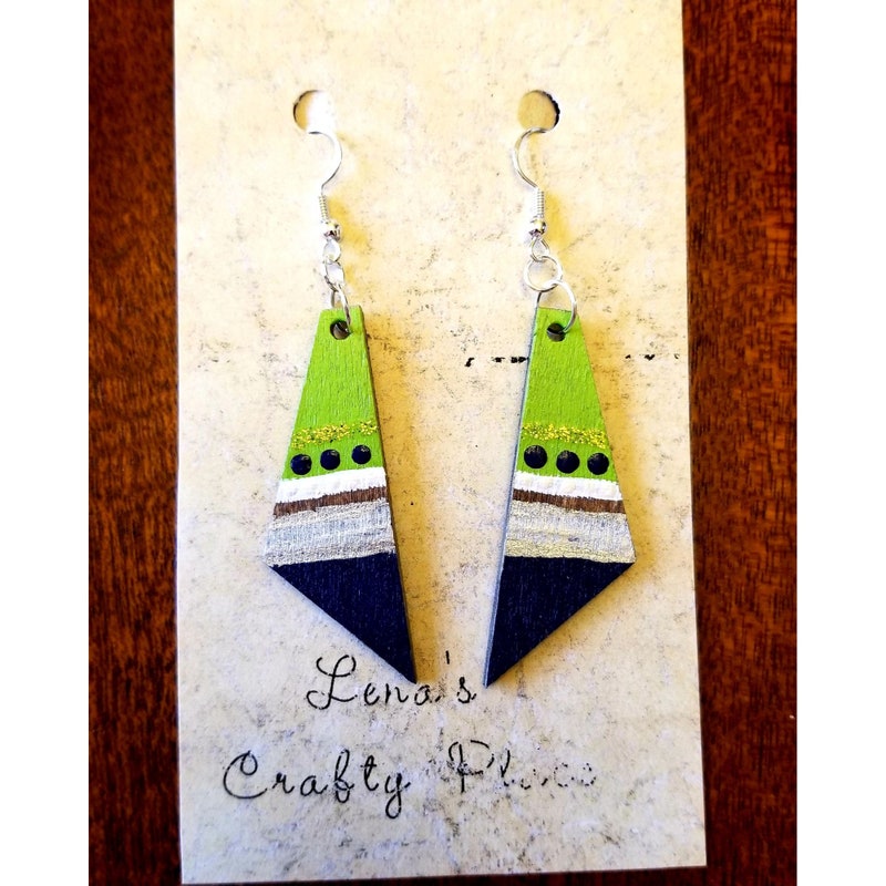 Seahawks Earrings - Etsy