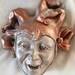 Metallic Jester a Cast Stone Wall Sculpture by Claybraven | Etsy