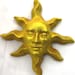 Handmade Gold Sun Face Wall Sculpture for Home Garden Yard - Etsy