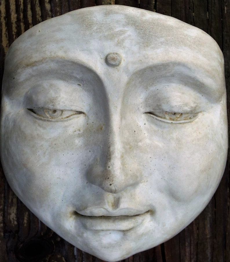 Buddha Zen Face Healing Wall Sculpture Handmade Artwork for | Etsy