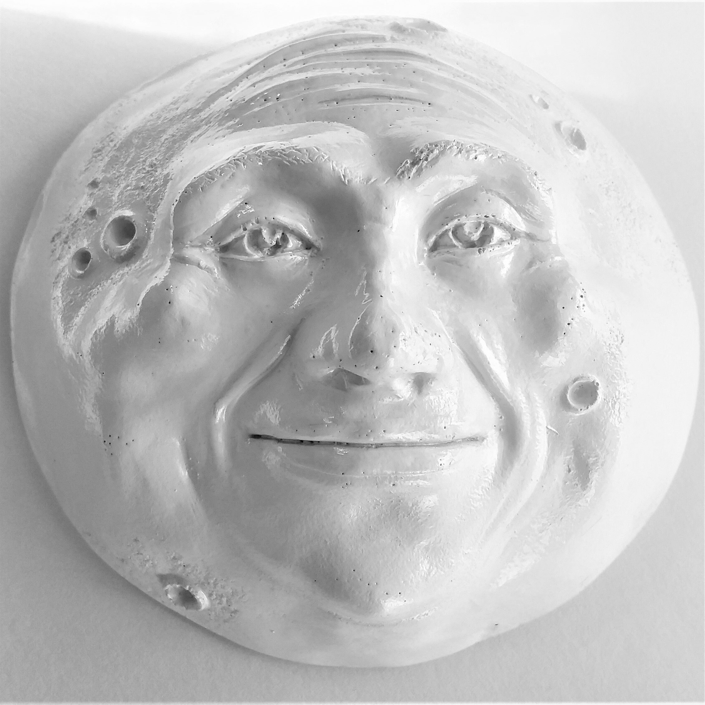 Adorable Handmade 5 Mini Moon Face Ghosty White | Etsy