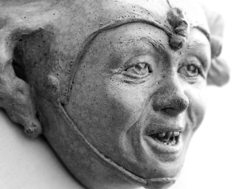 Cast Stone Fool, a 6" Wall Sculpture to Liven up Any Home - Etsy