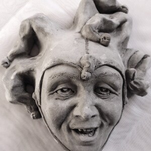 Foolish Jester, a Weatherproof Cast Stone Wall Sculpture by Claybraven ...