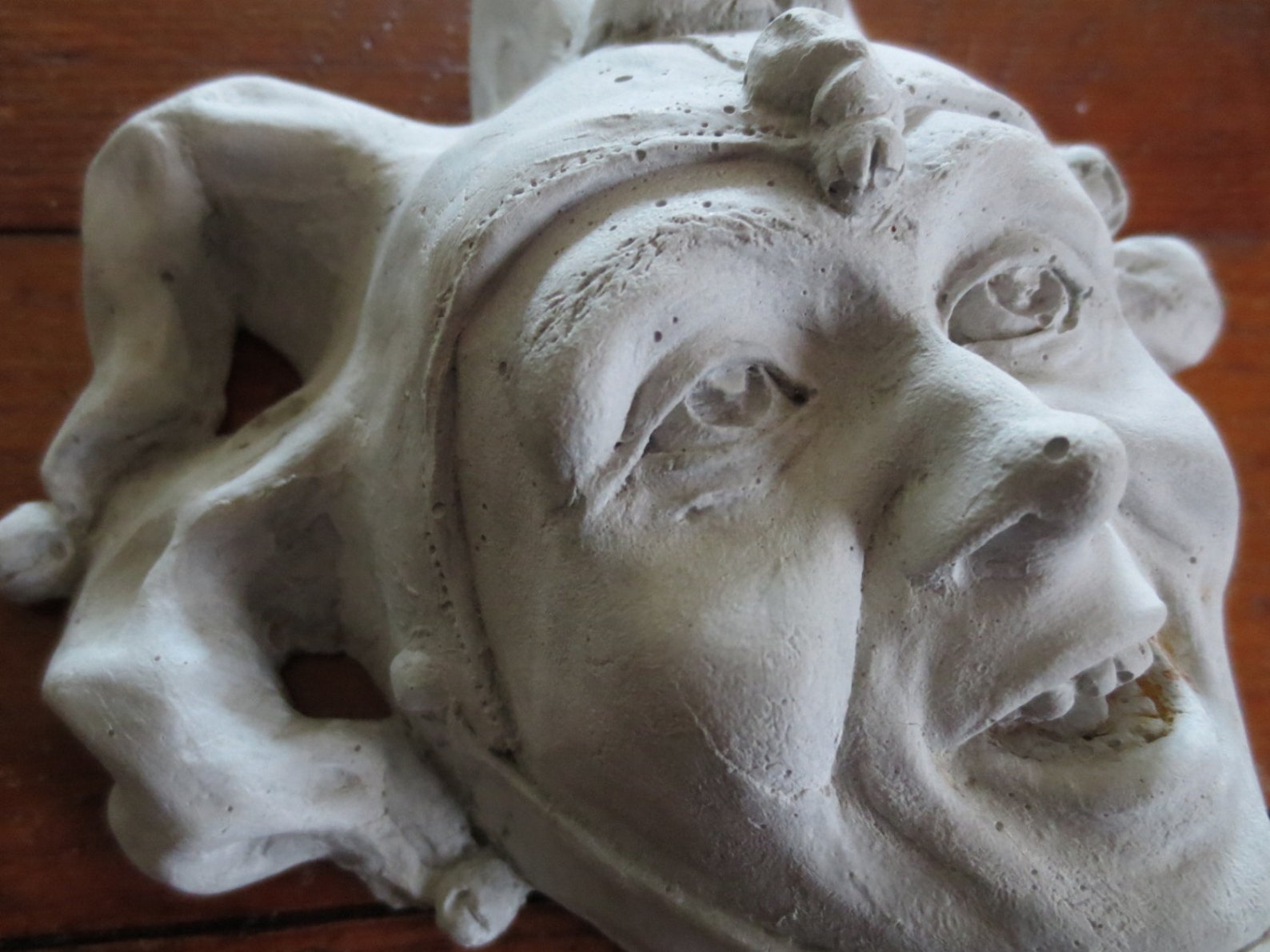 Foolish Jester a Weatherproof Cast Stone Wall Sculpture by | Etsy