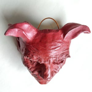 Red Devil Mask, a Cute, Thoughtful Piece of Indoor-outdoor Folk Art ...