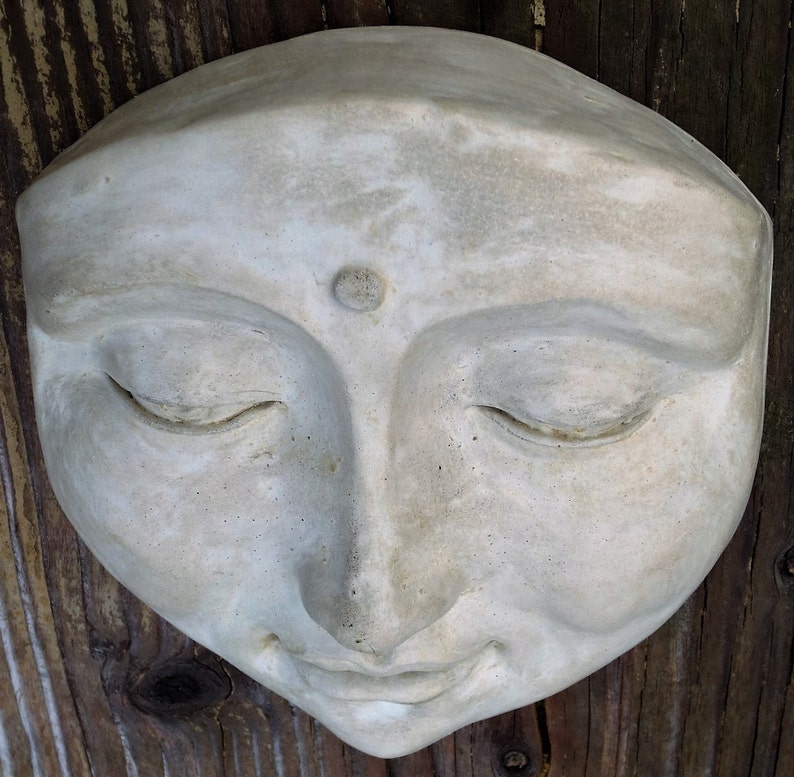 Buddha Zen Face Healing Wall Sculpture Handmade Artwork for | Etsy