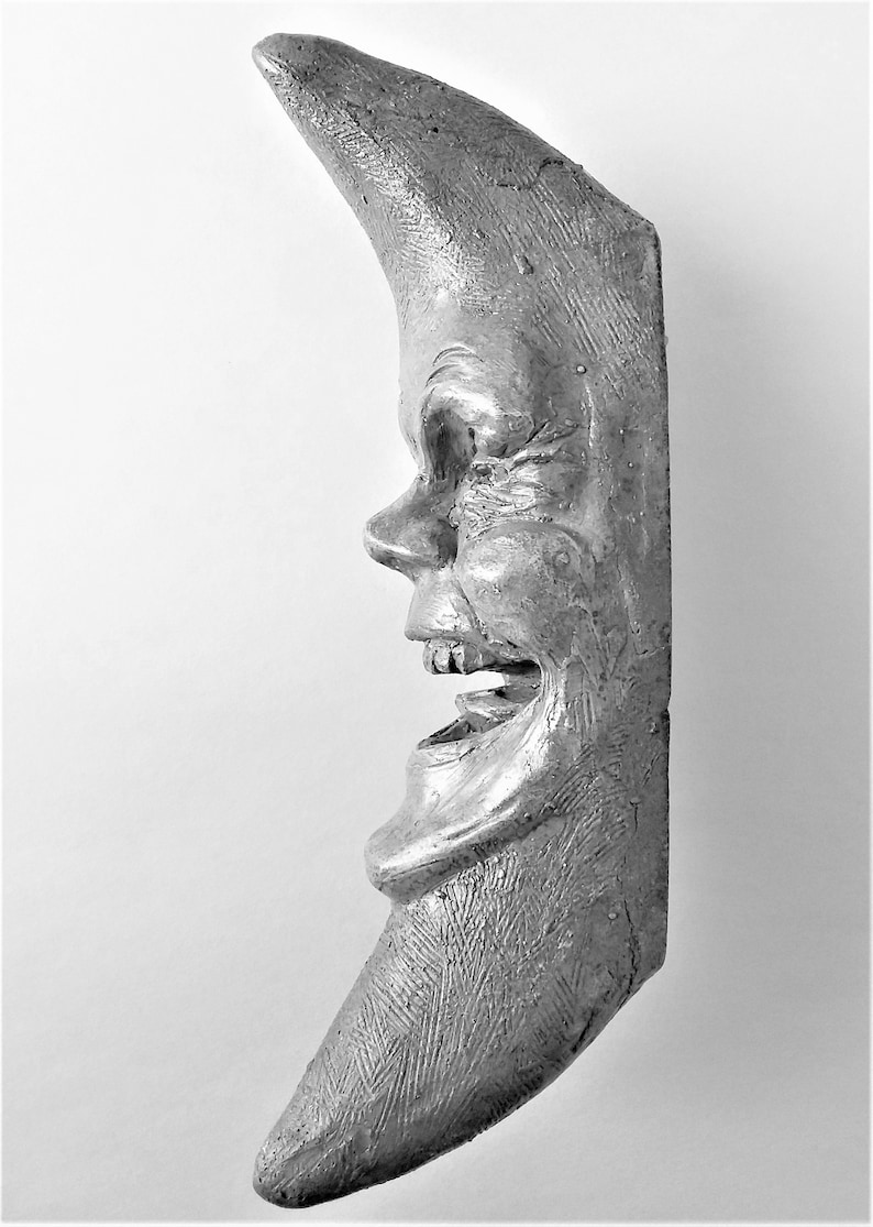 9 Handmade Laughing Moon Wall Sculpture Ready to Hang - Etsy