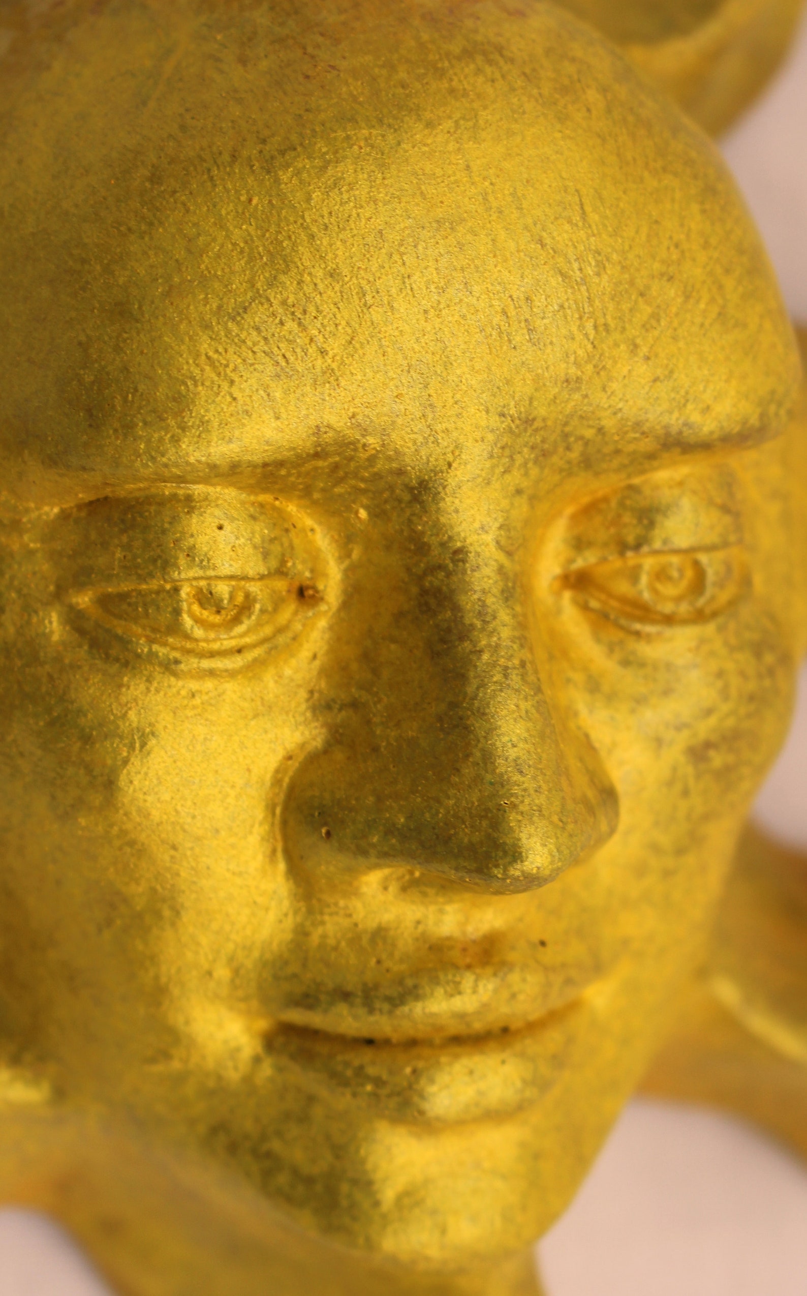 11" Handmade Golden Sun Face Wall Sculpture for Home Decor - Etsy