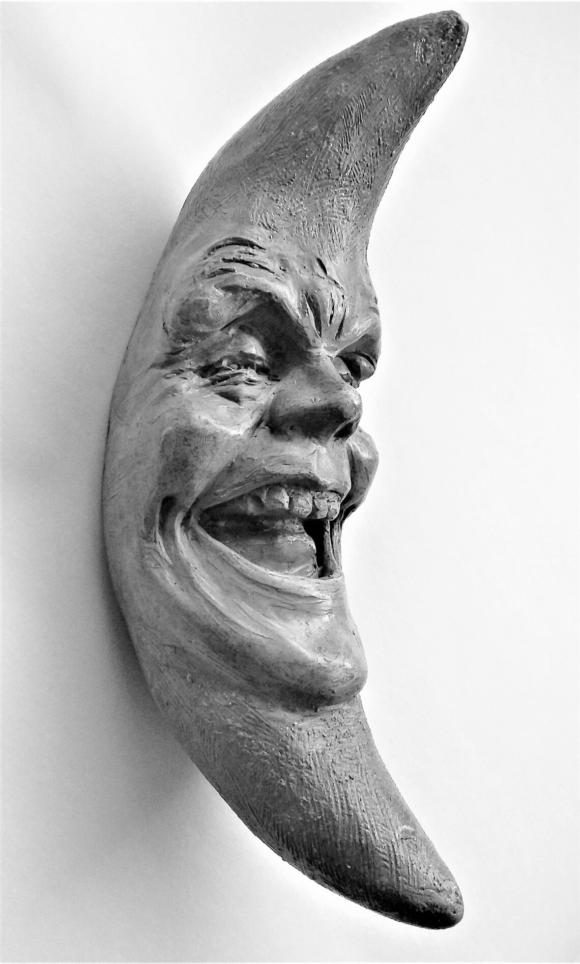 9 Handmade Laughing Moon Wall Sculpture Ready to Hang | Etsy