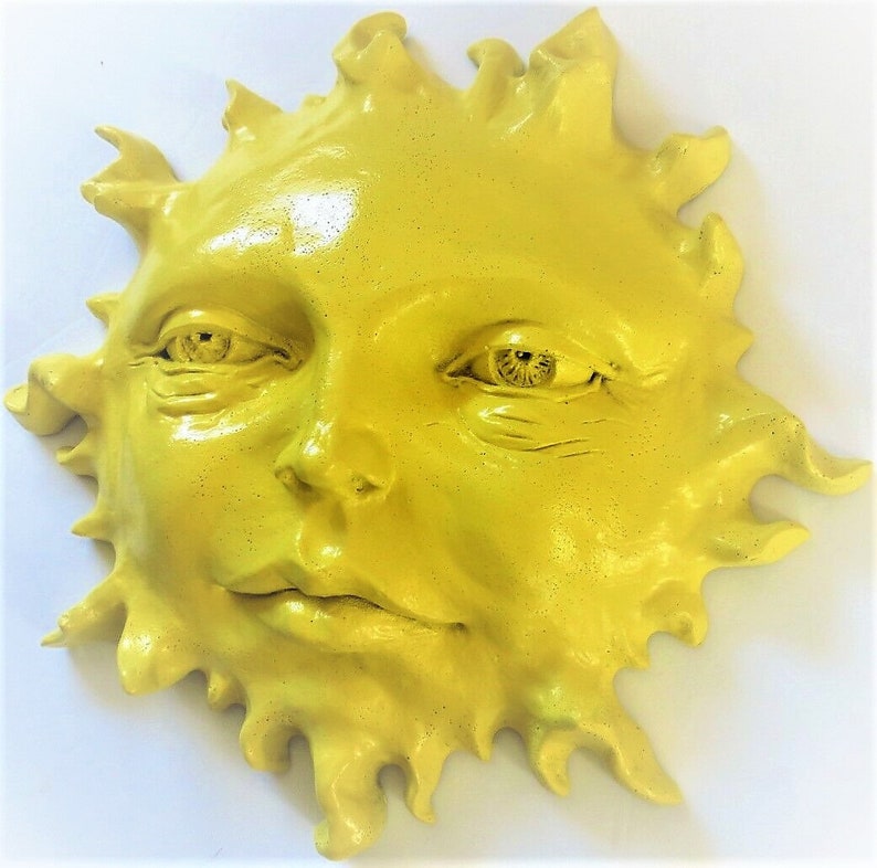 Weatherproof 11 Sun Face Garden Decoration a Classic - Etsy