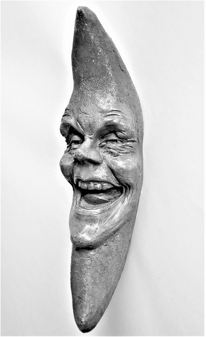 Classic Laughing Moon Wall Sculpture a Great Indoor/outdoor | Etsy
