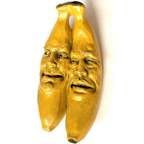 Banana Face Sculpture for Home Decor Kitchen Dining Garden - Etsy