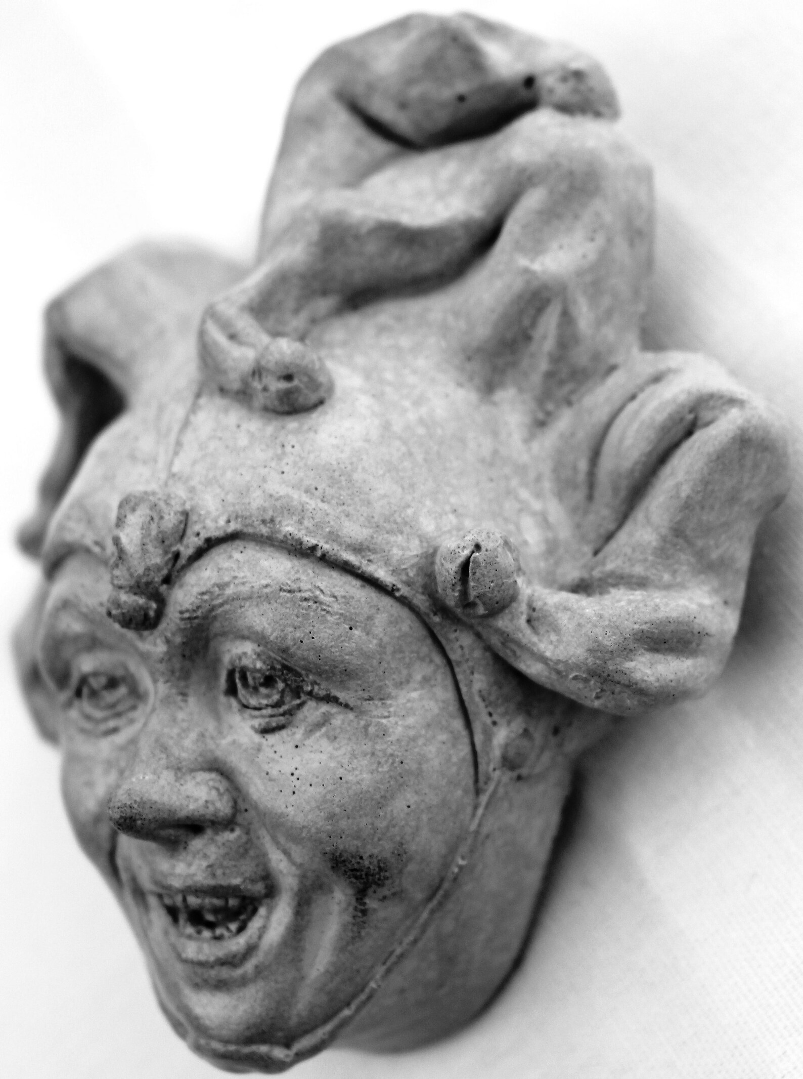 Cast Stone Fool, a 6" Wall Sculpture to Liven up Any Home - Etsy