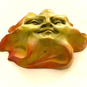 A Handmade Original Yellow Sun Face Wall Sculpture, Beautiful Decor ...