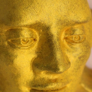 Handmade Gold Sun Face Wall Sculpture for Home, Garden, Yard, Patio ...