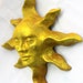 Handmade Gold Sun Face Garden Art Sculpture for Home Yard - Etsy