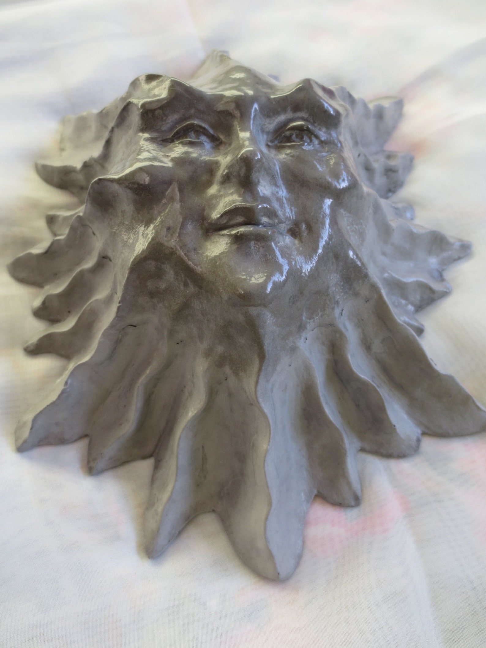 Handmade Sun Face Ceramic Mask Wal Art Gift Idea, Stone Sfa - Etsy