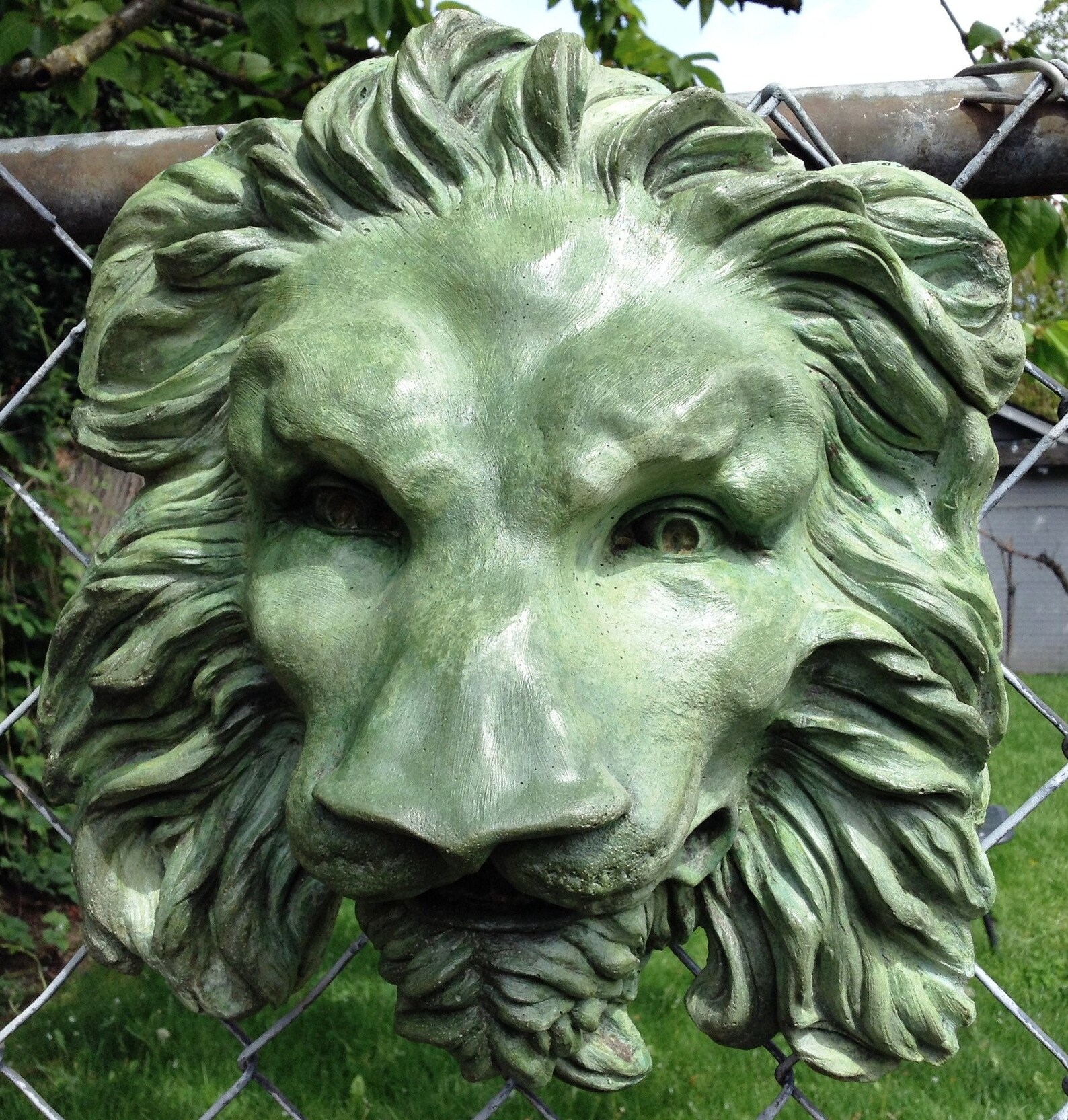 Garden Guardian Lion Hand-sculpted & Cast for Home Decor by - Etsy