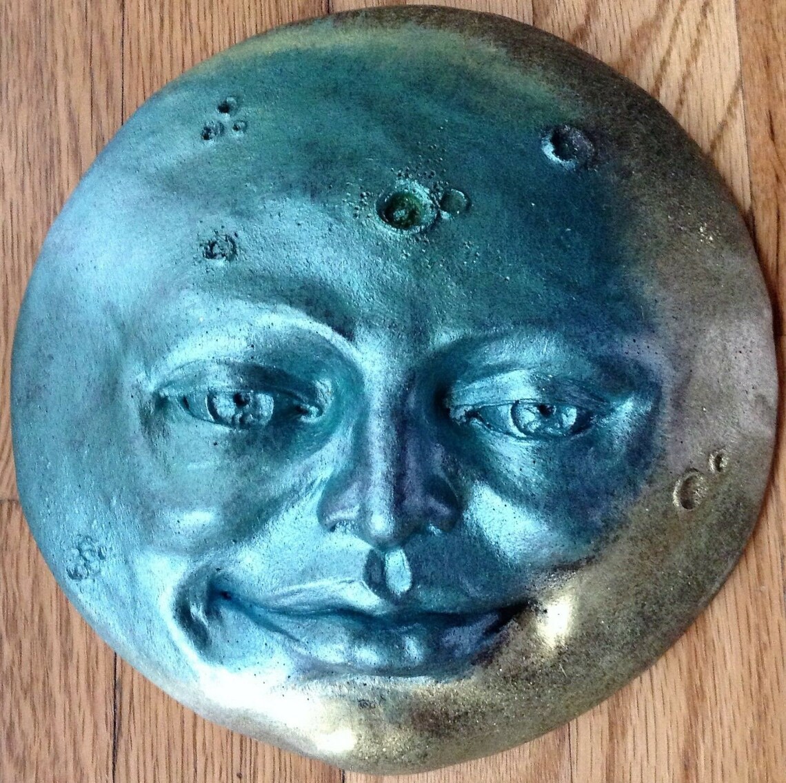 Stunning Pearlescent Full Moon, Indoor/outdoor Cast Stone for Home and ...