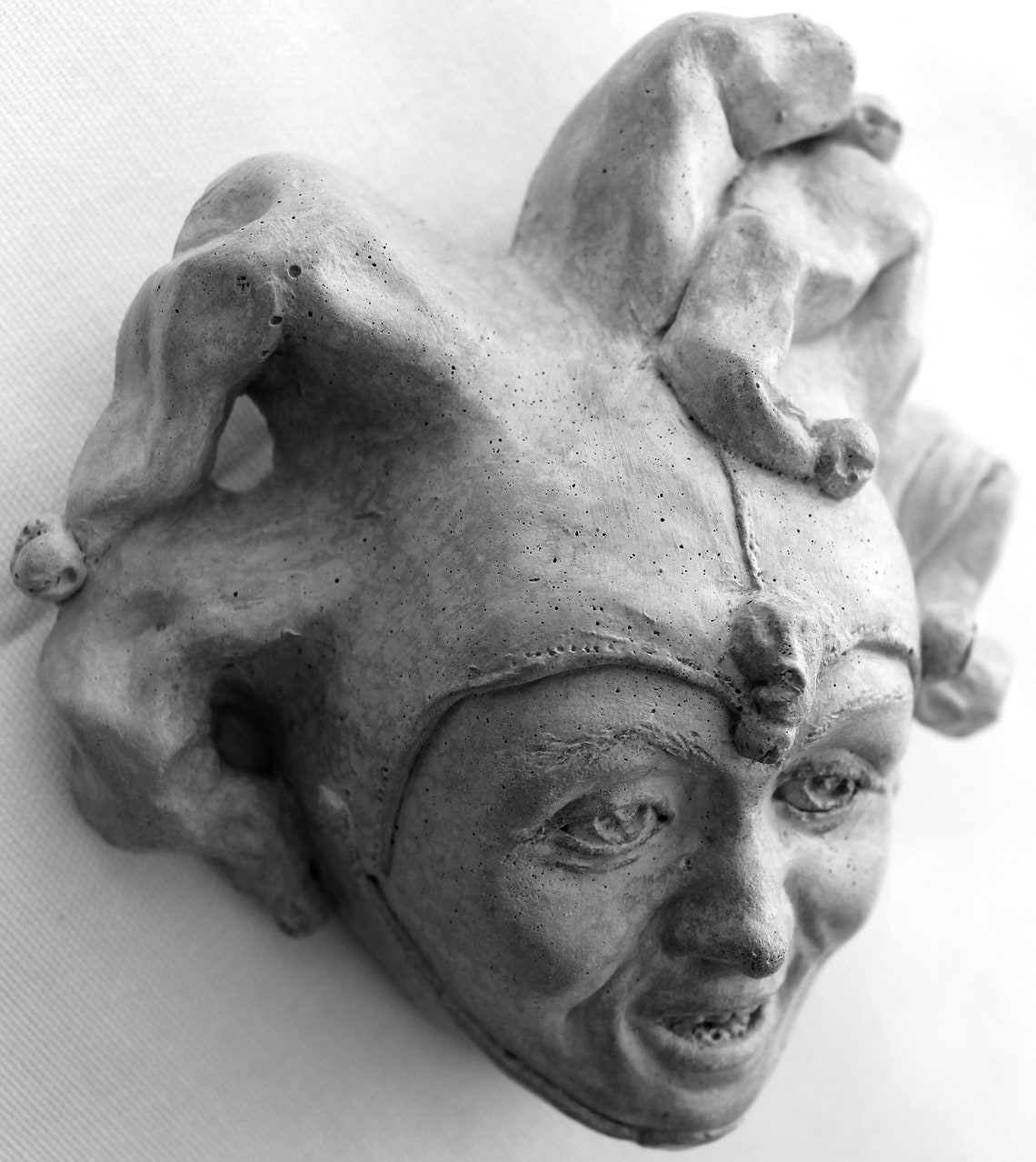 Cast Stone Fool, a 6" Wall Sculpture to Liven up Any Home - Etsy