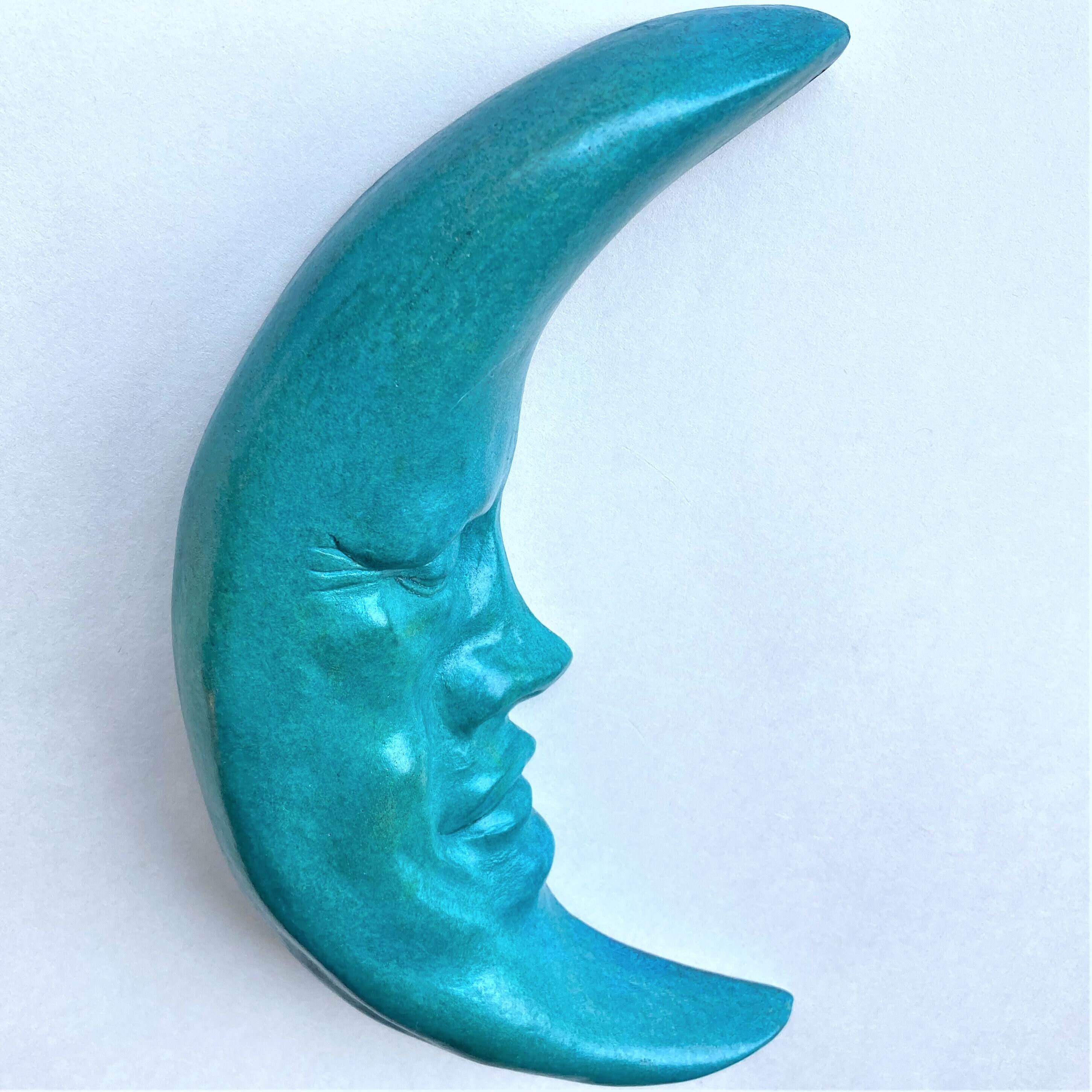 10 Weatherproof Handmade Blue Moon Wall Sculpture an | Etsy