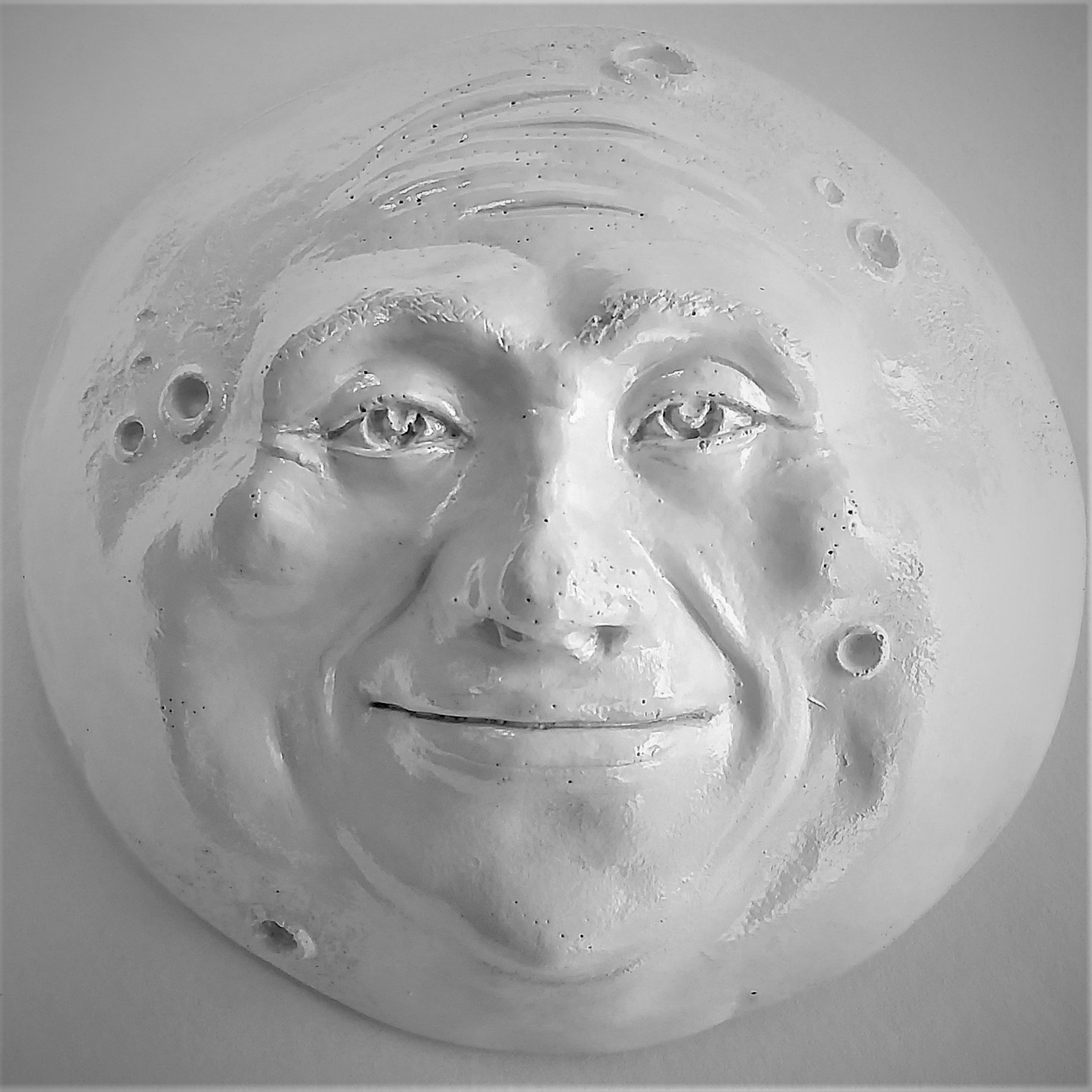 Adorable Handmade 5 Mini Moon Face Ghosty White - Etsy
