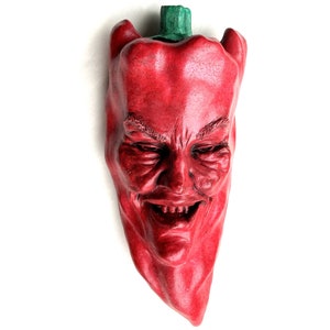 Indoor Outdoor Red Hot Chili Pepper Wall Sculpture for Kitchen, Dining ...