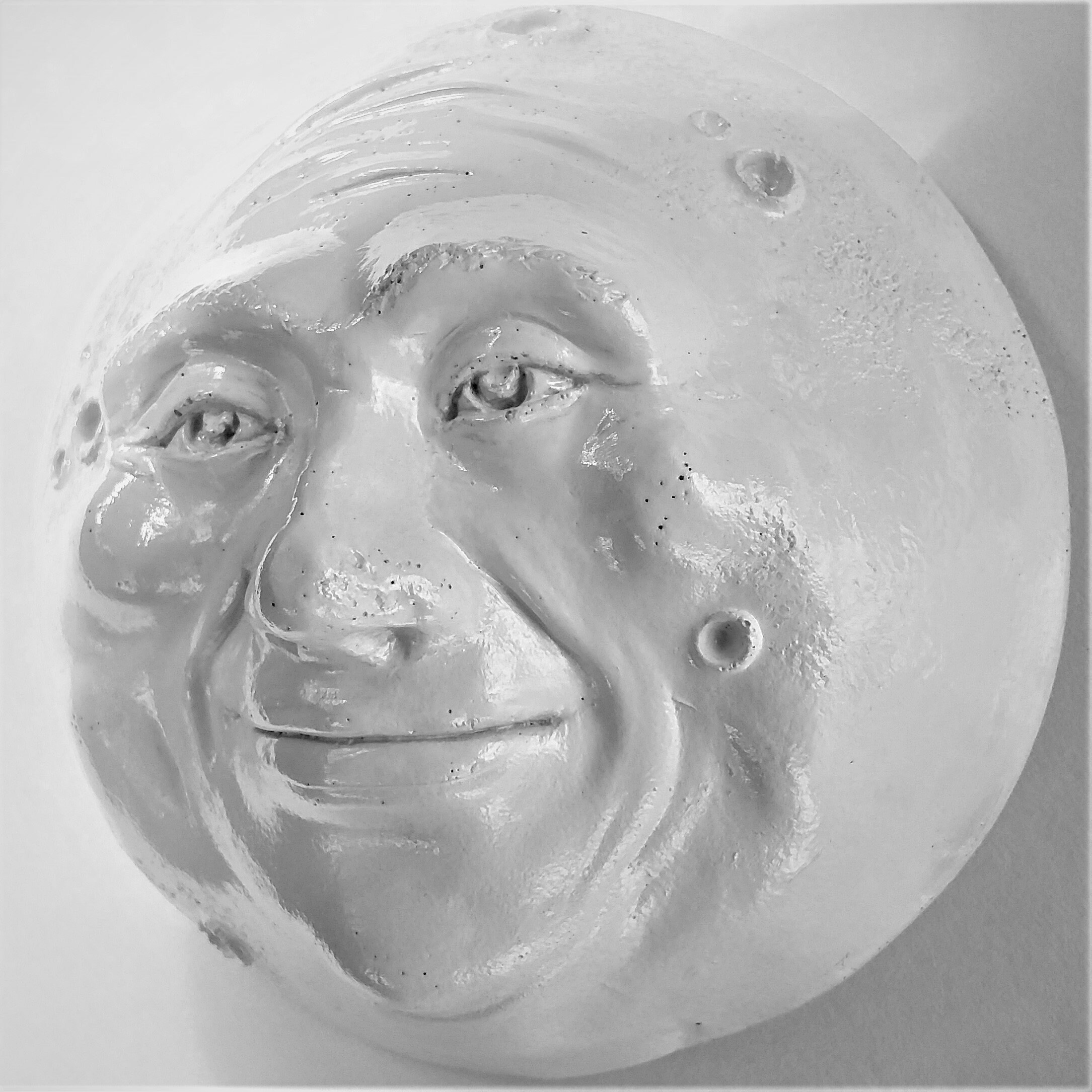 Adorable Handmade 5 Mini Moon Face Ghosty White | Etsy