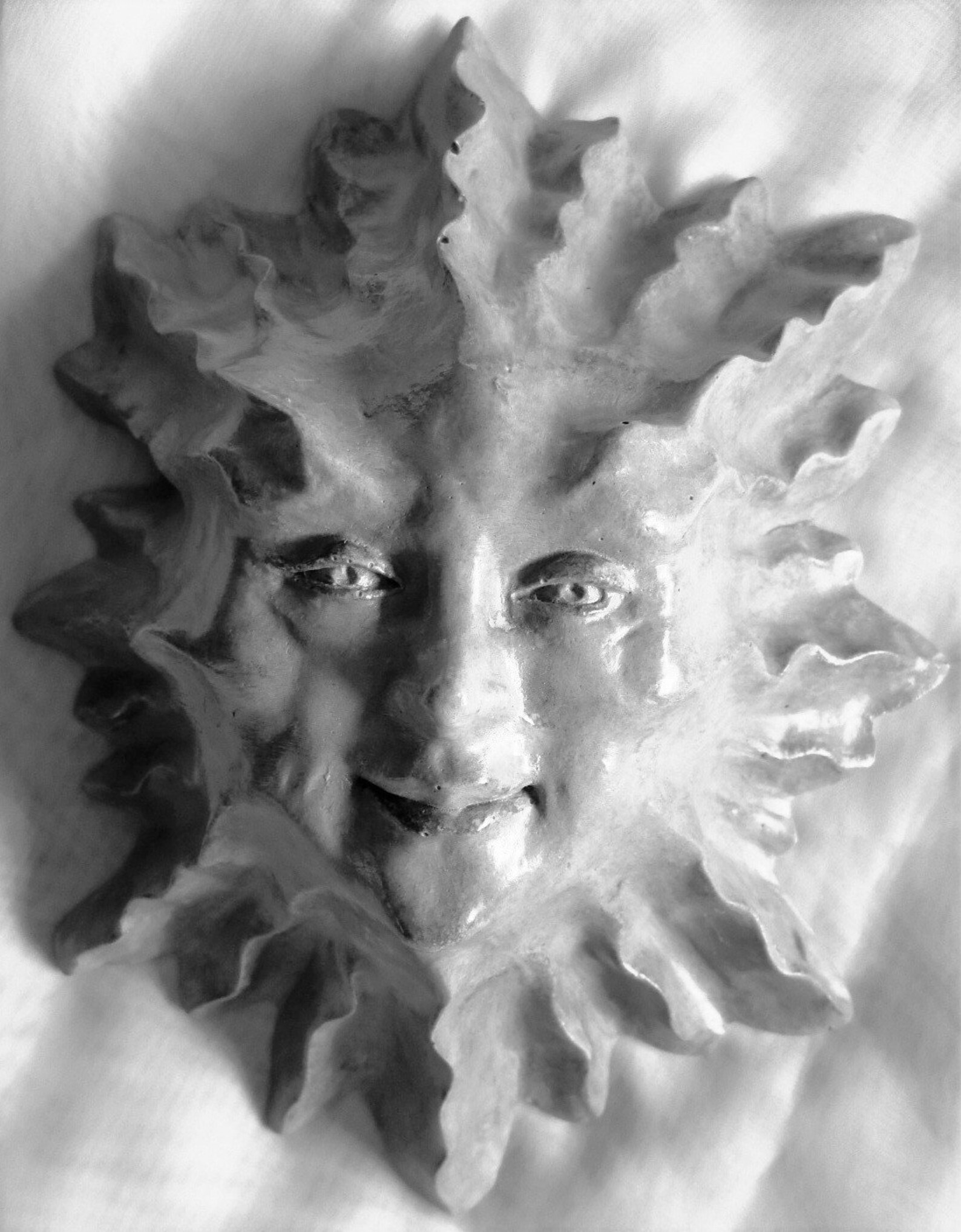 Handmade Celestial Claybraven Sun Garden Wall Art Ceramic Mask Gift ...