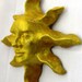 Handmade Gold Sun Face Garden Art Sculpture for Home Yard - Etsy