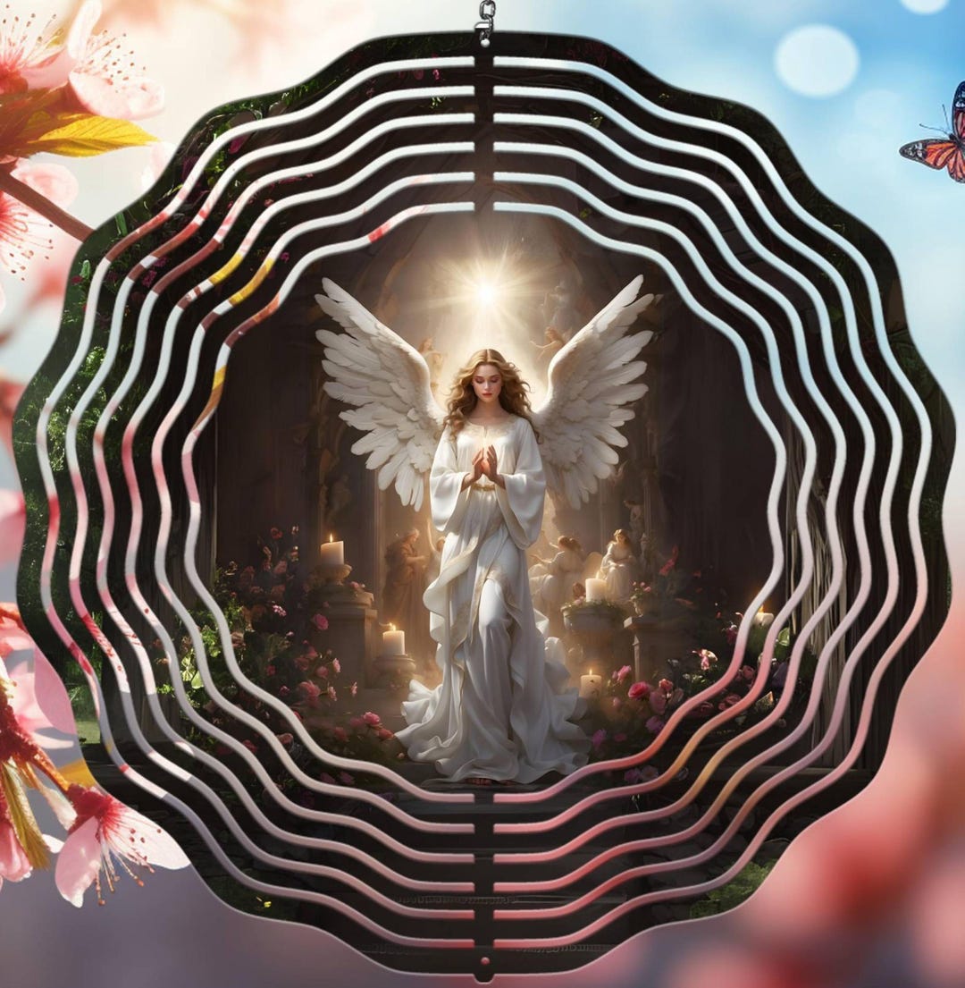 Guardian Angel, Spiritual Garden Decor, 10" Spinner, Item #SP249 ...