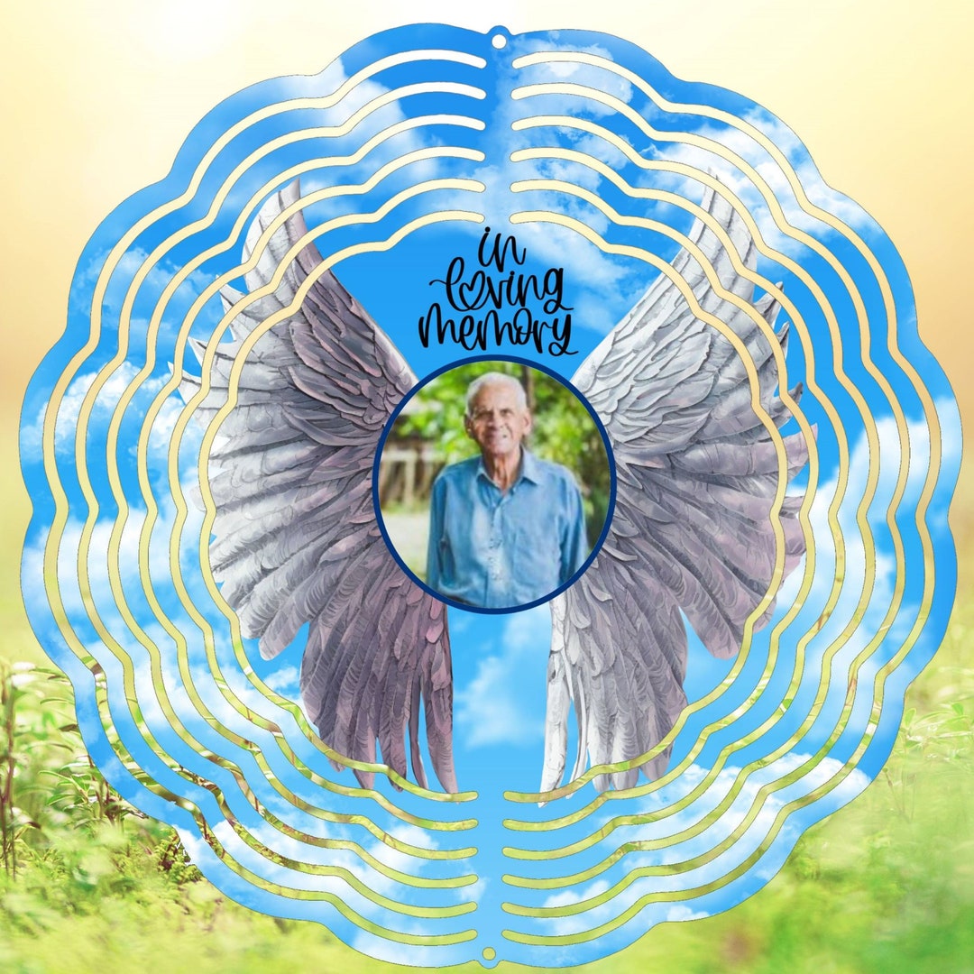 Beautiful Personalized Memorial 10" Wind Spinner, Item #SP271, Optional ...