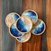 Ocean Waves Resin Wood Coasters | Beach & Coastal | Set of 1, 2, 4 - Etsy