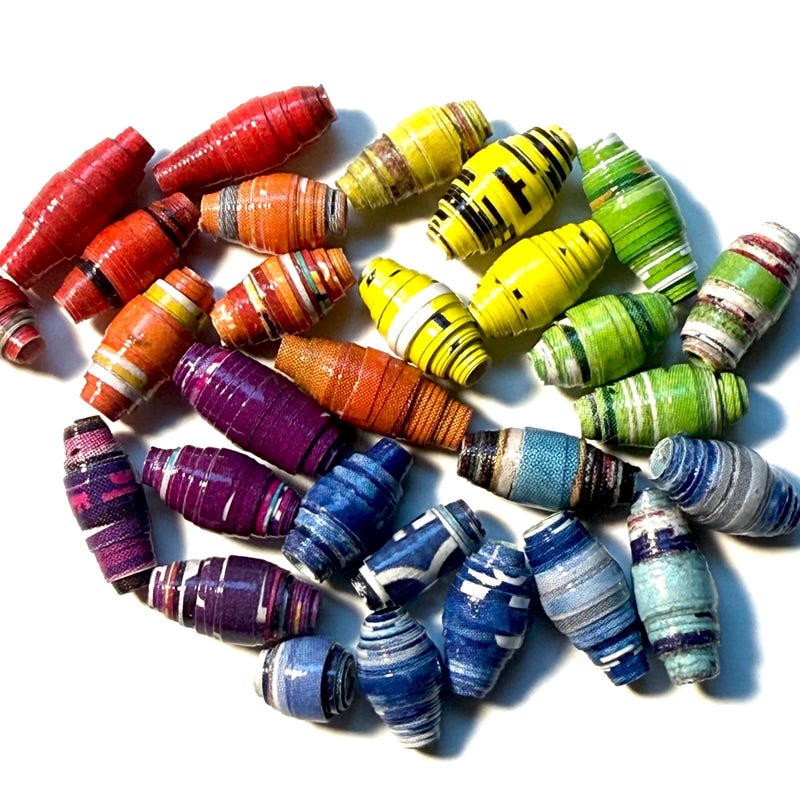 Handmade Paper Beads - Etsy