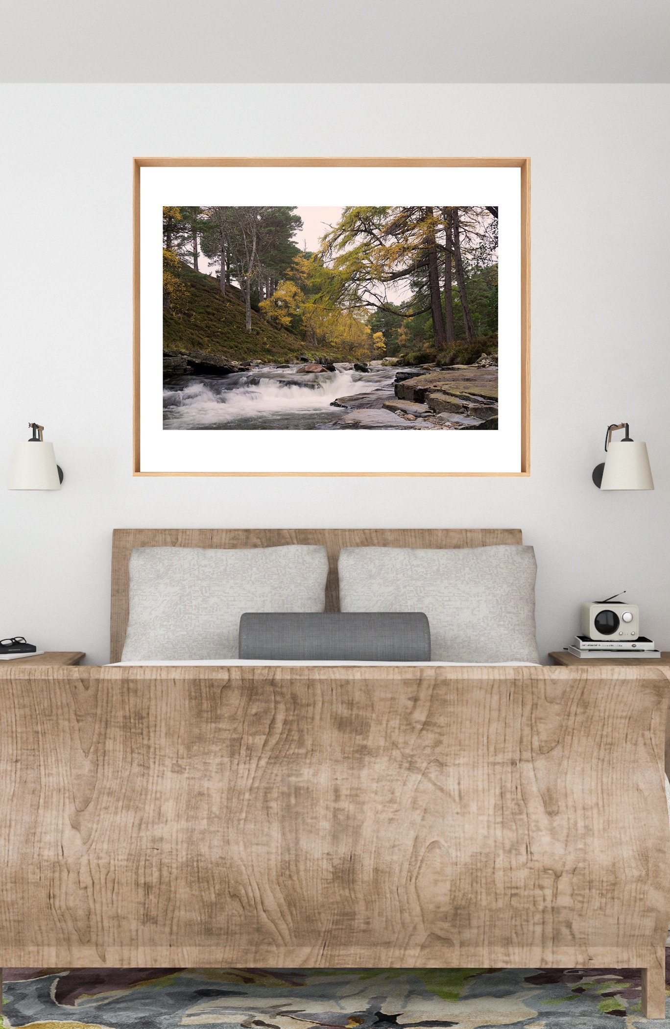 Autumn River Decor Fine Art Photography Waterfall Decor - Etsy