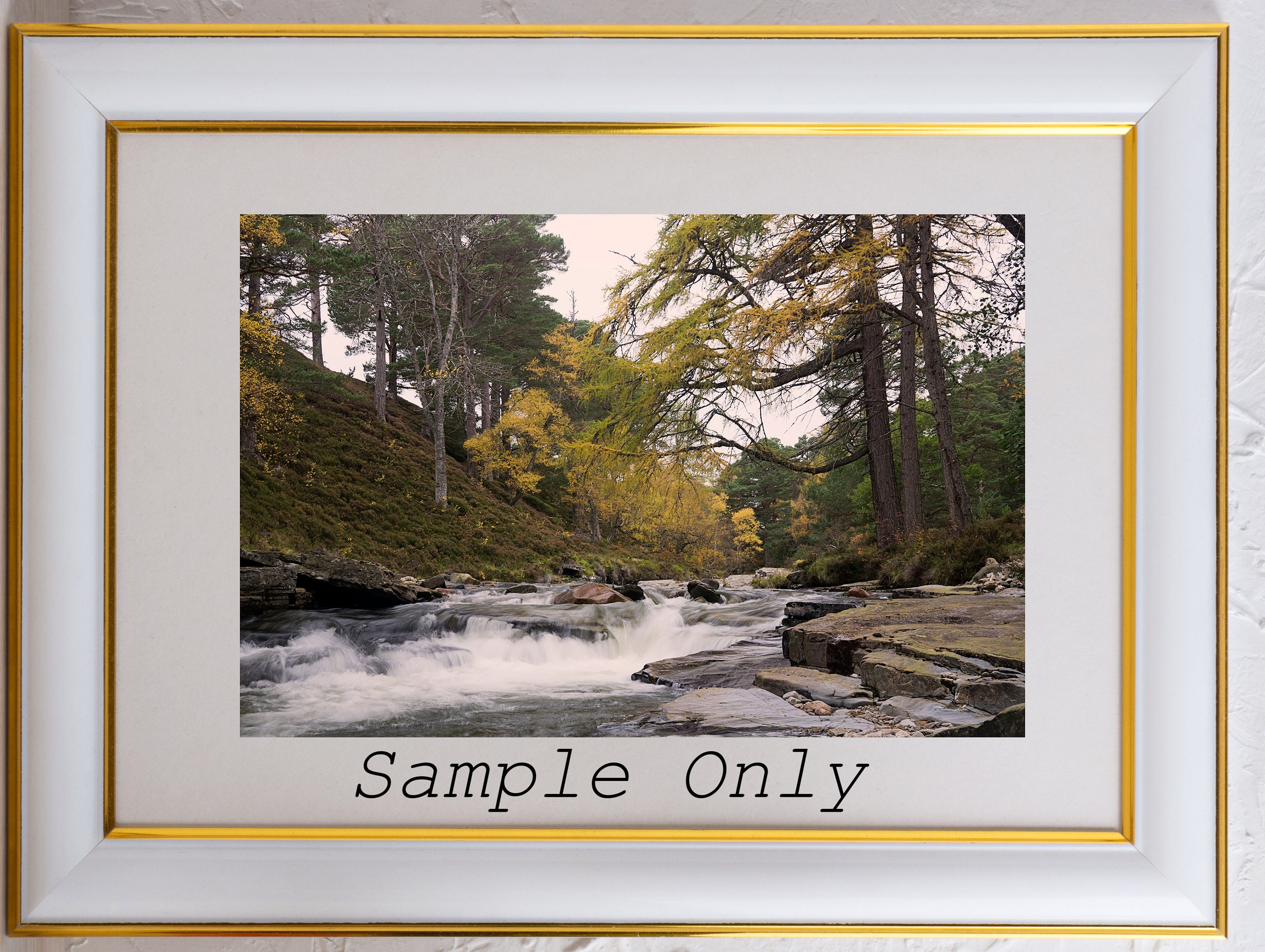 Autumn River Decor Fine Art Photography Waterfall Decor - Etsy