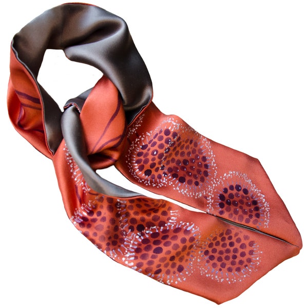 Burnt Orange Scarf - Etsy