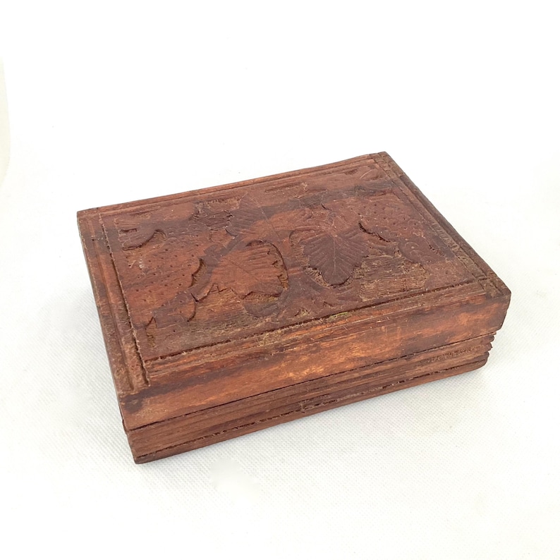 Heirloom or Keepsake Box - Hand Carved Rustic Wood Box - Etsy